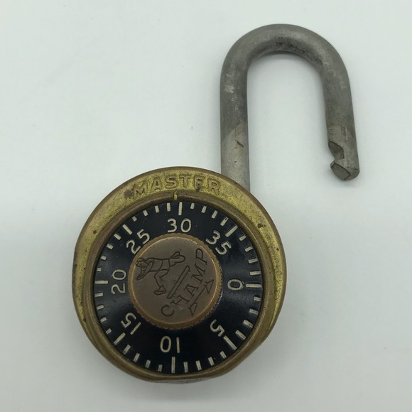 Master Lock | Other | Vintage 93s Champ Master Lock Combination Padlock ...